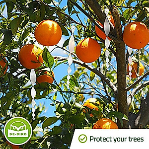 De-Bird Bird Scare Rods - Bird Repellent Woodpecker & Pigeon Deterrent Outdoor Spinning Repeller Device for Garden or Yard