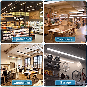 Lightdot LED Shop Lights 4ft, 40W [260W Equiv.] 4400Lm 5000K Plug in, 48 Inch suspent LED Workshop Light,4 Foot Led Utility Shop Light Fixture for Garage Office/Shop,2 Pack