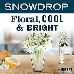 MRS. MEYER'S CLEAN DAY Liquid Hand Soap, Snow Drop 12.5 Fl Oz (Pack of 8)