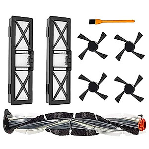 ALPGEN Replacement Parts/Fit for Neato D3 D4 D5 D6 D7 /Fit for Neato/Fit for Botvac D Series D75 D80 D85 Brush Filter Sweeping Robot Set