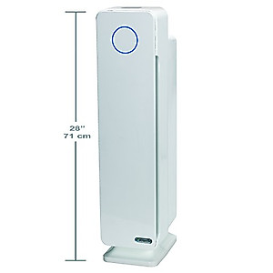 GermGuardian Air Purifier for Home, Large Rooms, H13 HEPA Filter, Removes Dust, Allergens, Smoke, Pollen, Odors, Mold, UV-C Light Helps Reduce Germs, 28 Inch, White, AC5350W