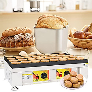 2400W Electric Red Bean Cake Maker Machine,Commercial 32 Hole Wheel Cake Making Machine,Professional Layer Cake Making Machine,Waffle Maker Plate Grill Machine for Restaurant Snack Bar