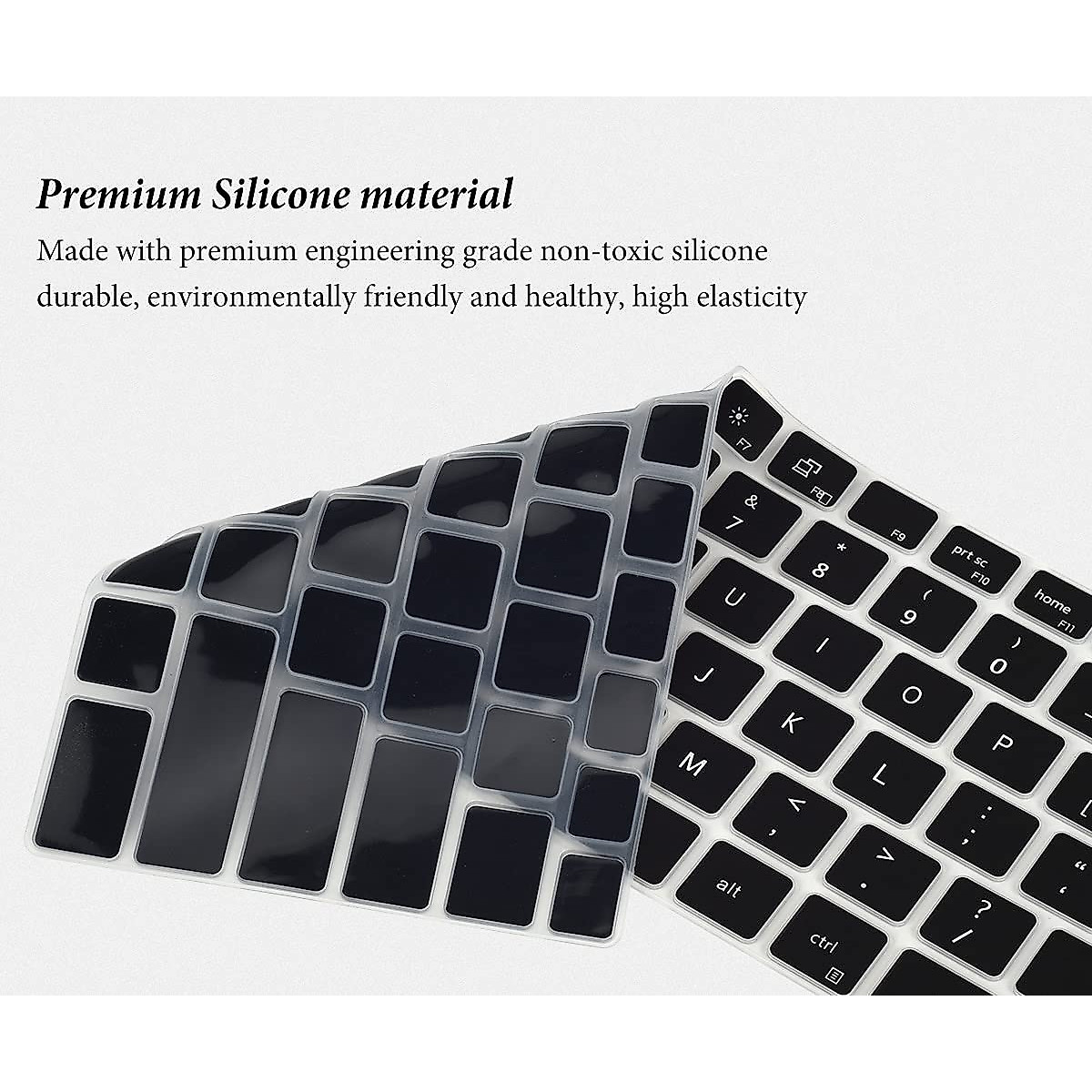 Keyboard Cover for 14" Dell Inspiron 14 5410 5418 5420 5425 5430 7415 7420 7425 7430 7435,Dell Latitude 14 3320 3420/Inspiron 16 5635 5630 5620 5625 7635 7630 7620 16"/Inspiron 13 5310 5320 Skin-Black