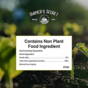 Farmer’s Secret - Soil Revitalizer - Build a Plant-Friendly Foundation - Increase Soil Moisture Retention, Nutrient Availability - 32 Ounces (32oz)
