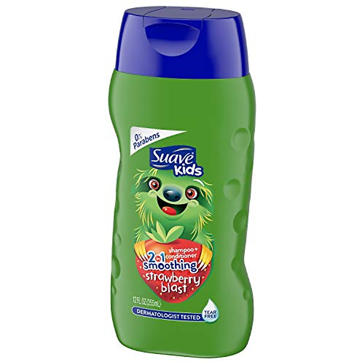 Suave Kids 2 in 1 Shampoo and Conditioner, Strawberry Smoothers, 12 Fl Oz (Pack of 1)