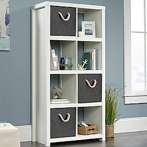 SYYOFUE Fabric Cube Storage Bins Dark-Grey Storage Boxes Set 13x13x13 inch Baskets with Handle for home&office organization