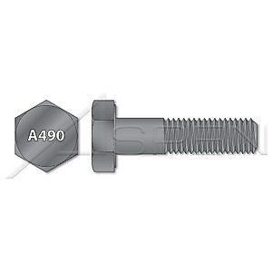 (550 pcs) 3/4"-10 X 2", Heavy Structural Hex Bolts, ASTM A490 Type 1, Steel, Made in U.S.A.