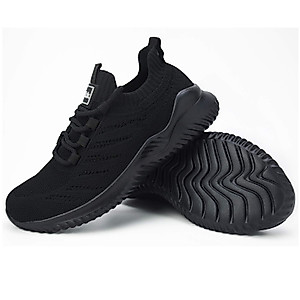 Akk White Sneakers for Women Walking Shoes Womens Workout Gym Tennis Slip On Memory Foam Comfortable Shoes White Size 8