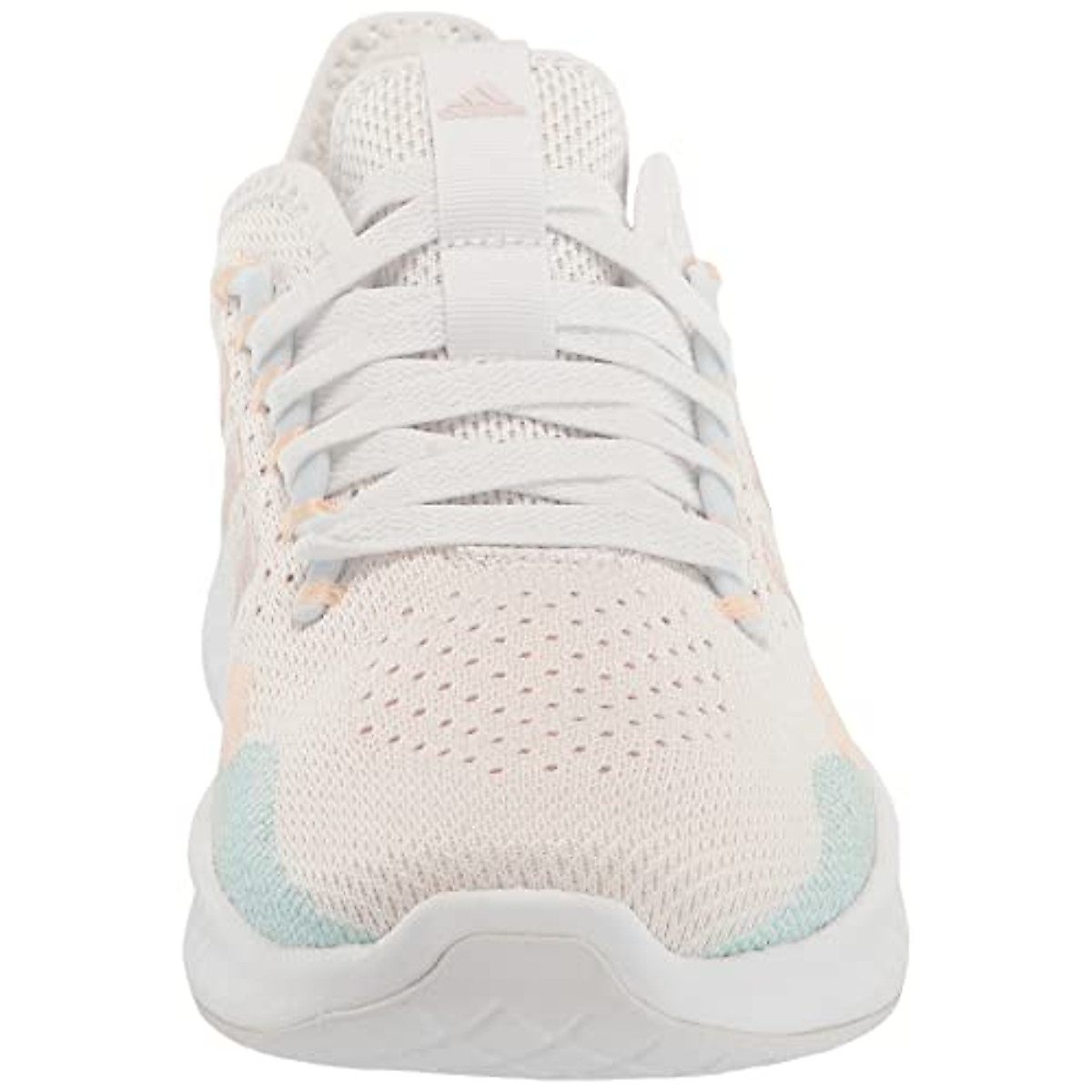 adidas Women's Fluidflow 2.0 Running Shoe, FTWR White/Almost Pink/Bliss Orange, 8