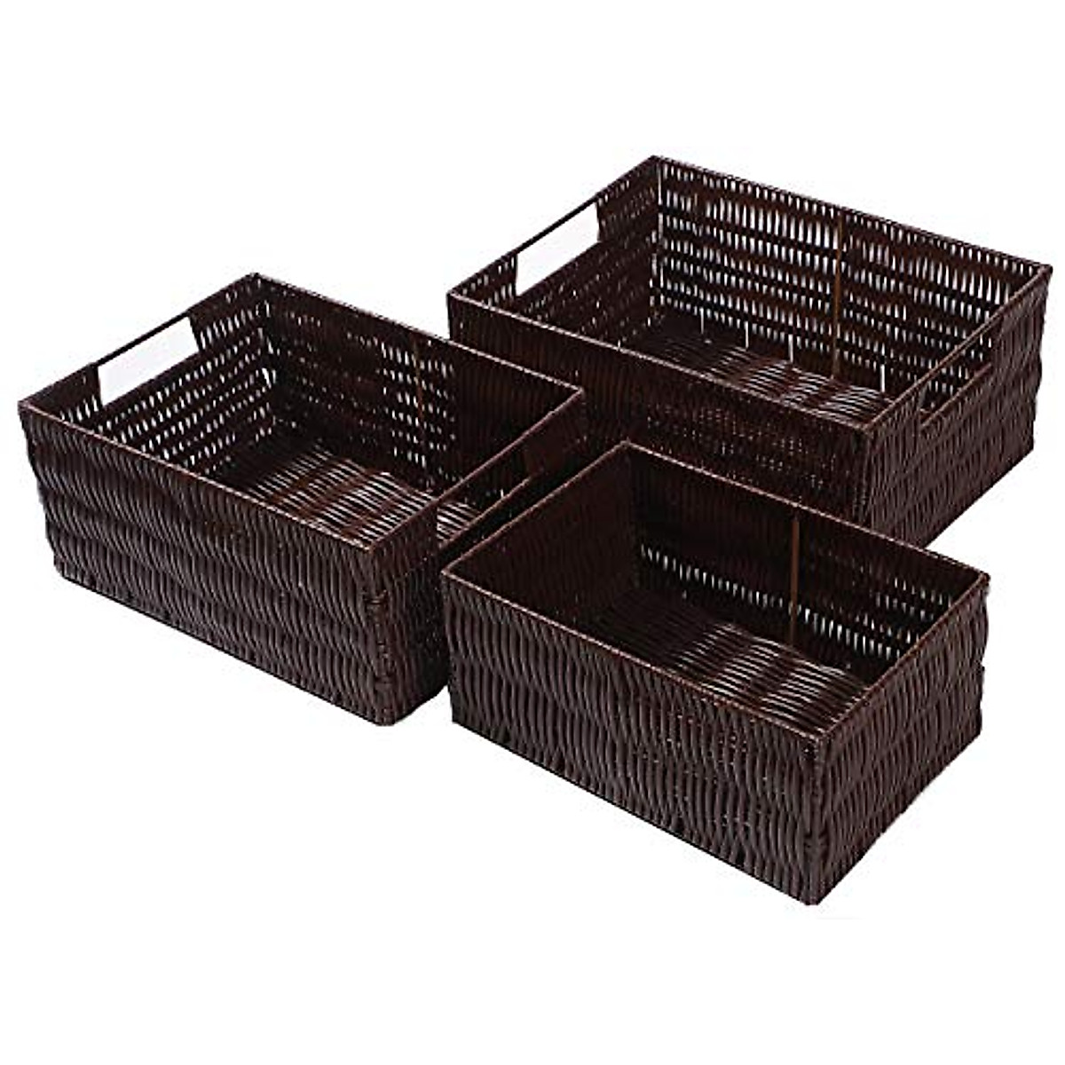 Elevon BalanceFrom Handmade Storage Baskets Organizer Bins, Set of 3