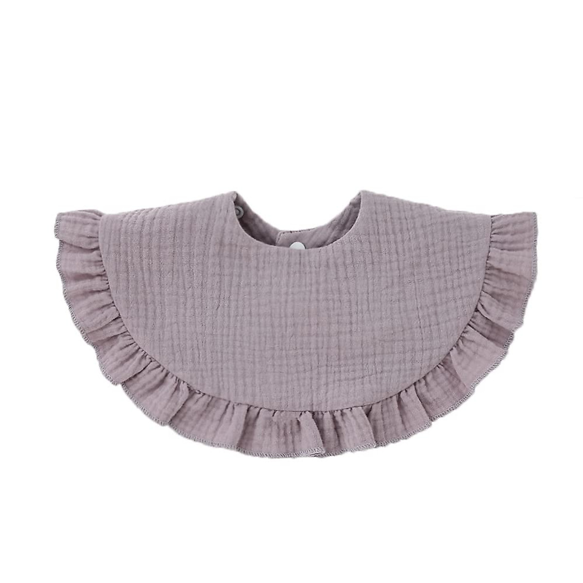 Nishine 4 pcs Unisex Baby Muslin Bandana Drool Bibs 360 Degree Rotatable Cotton Teething Feeding Drooling Bibs for Boy Girl (yellow set)