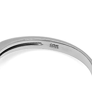 Silvershake Genuine Oval 8x6 mm 1.1 Ctw Tanzanite and Topaz 925 Sterling Silver Engagement Ring Size 6