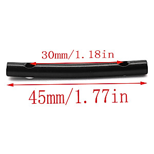 LQ Industrial Guitar String Retainer Bar 2PCS 45mm/1.77inch Black String Retainer Tension Bars with Screws for Electric Guitar Amp