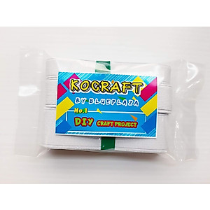 Mixed Size 3 Yards 1/2" 3/4" 1" White Flat Elastic Band Sewing Clothing Accessories Nylon Webbing Garment Trousers Costumes Craft DIY