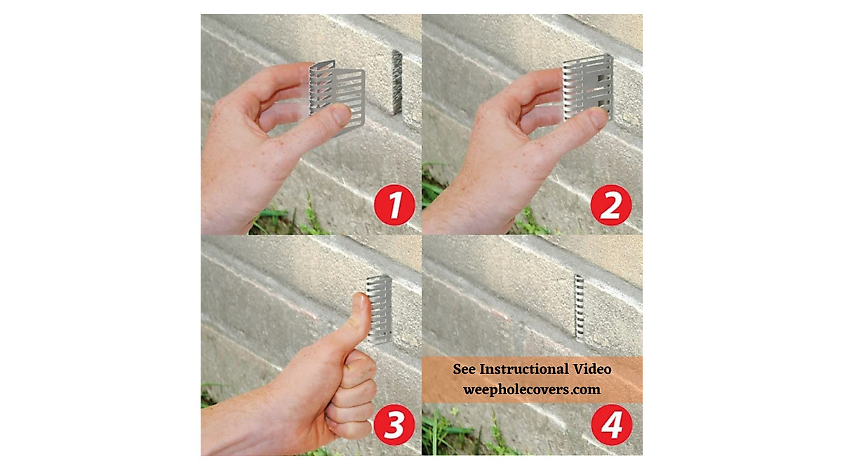 Rid-O-Mice Stainless Steel Weep Hole Covers - Ultimate Protection