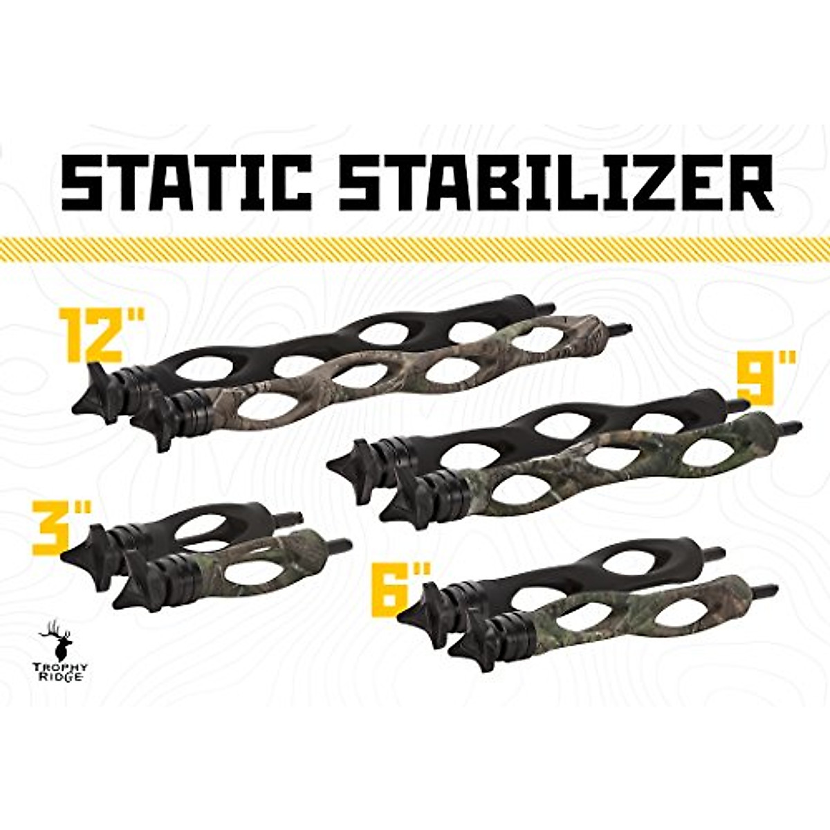 Trophy Ridge 3" Static Stabilizer - Camouflage