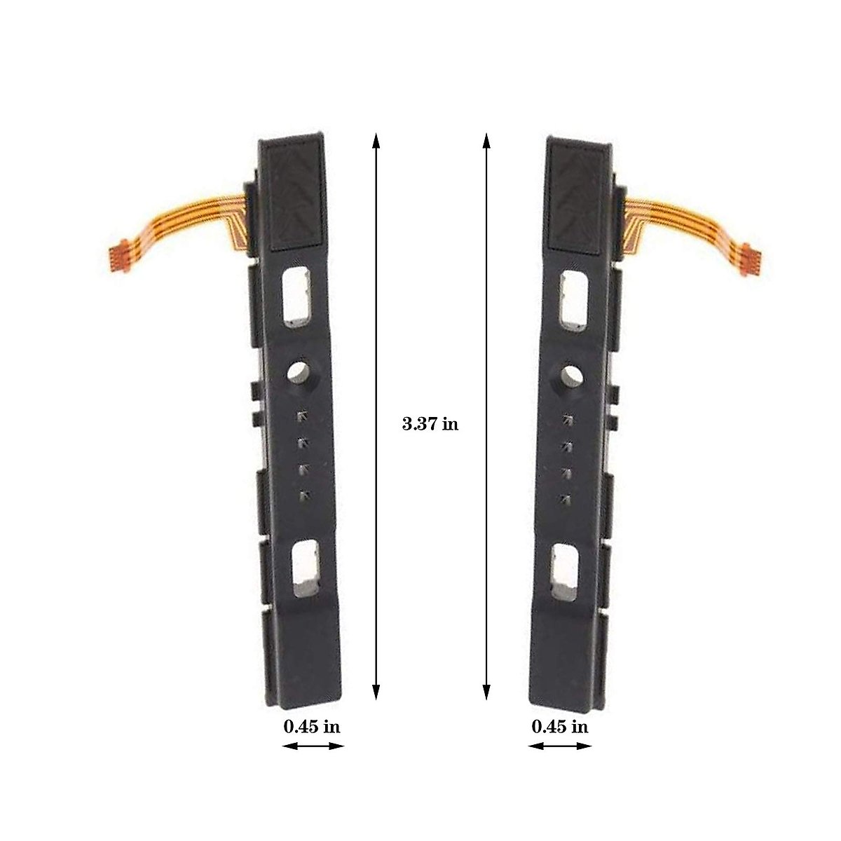 Left, Right LR Slider with Sensor Flex Cable for Switch Joy-Con Controller Flex Cable Retention Parts Replacement (Left + Right)
