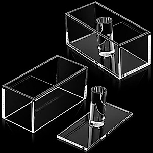 Zhehao 2 Pcs Acrylic Sushi Making Kit Musubi Maker Non Stick Musubi Mold Clear Onigiri Mold Rice Shaper for Home Luncheon Meat Press Hawaiian Sushi (4.53 x 2.17 x 1.97 Inch)