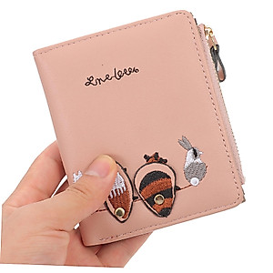 TENDYCOCO 1pc Critter Print Wallet Change Pouch Foldable Coin Purse Credit Holder Fashion Wallet Casual Women Wallet Coin Pocket Leather Women Wallet Pu Bag Short Coin Pouch