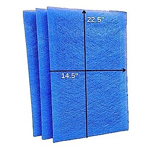 Fast-Shipped-Filters 10 Pack 16x25 Dynamic Air Cleaner Replacement Filters Blue (Actual Filter Size 14.5x22.5)