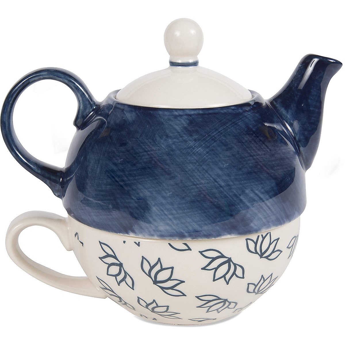 Pavilion - Mom Life Is The Best Life - 15 Oz Teapot & 8 Oz Teacup Tea For One Set