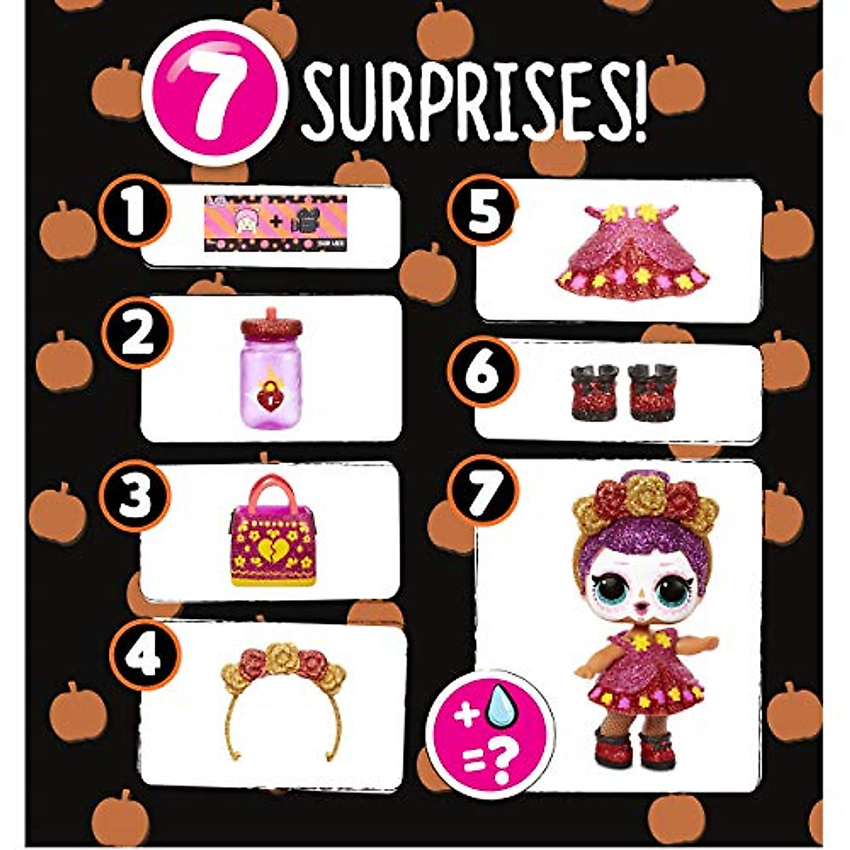 L.O.L. Surprise! Spooky Sparkle Limited Edition Bebé Bonita with 7 Surprises, Including Glow-in-The-Dark Doll