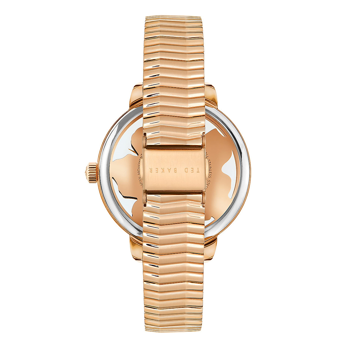 Ted Baker Lilabel Stainless Steel Rose Gold Bracelet Watch (Model: BKPLIF2029I)