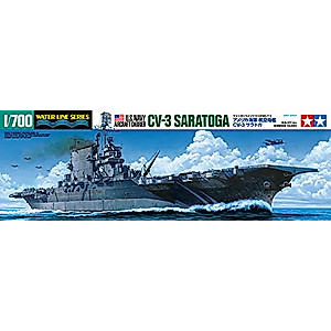 Tamiya 31713 1/700 US Aircraft Carrier Saratoga Plastic Model Kit