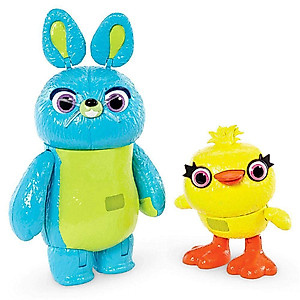 Mattel Disney Pixar's Toy Story Ducky and Bunny 2-Pack in Movie-inspired Relative Scale Interactive, Talking, for Ages 4 Years Old and Up