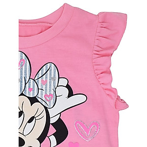 Disney Minnie Mouse Toddler Girls Tank Top and Shorts Pink/Blue 2T