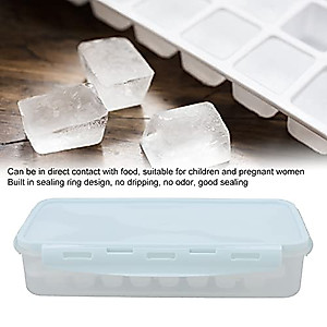 Udavivi Ice Cube tray,Double Layer Ice Mould Box - 1.7L, 64 Grid, Soft Silicone, DIY Ice Cube Mold Maker