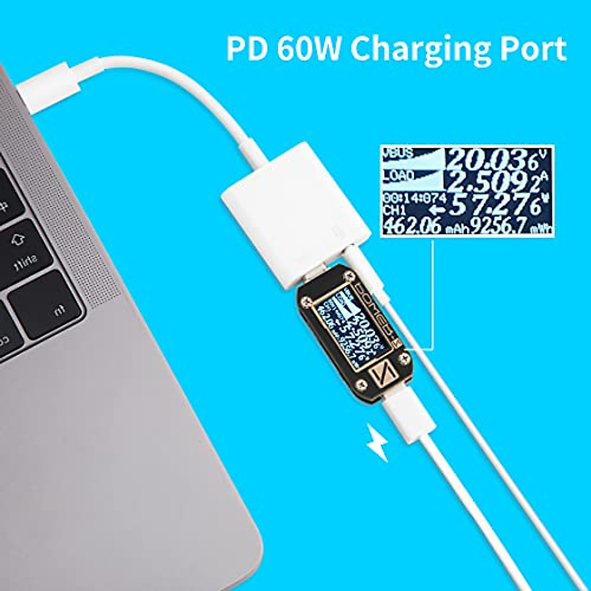 USB C to 3.5mm Audio Adapter, USB C Headphone Adapter and PD 60w ...
