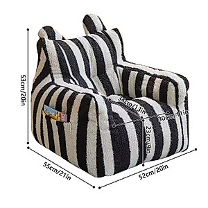 Luxmars Kids Sofa, Children Couch with Side Pocket, Kids Foam Chair, Toddler Plush Armrest Chair, Lightweight Children Sofa Chair, Kids Read Sofa for Girl or Boy