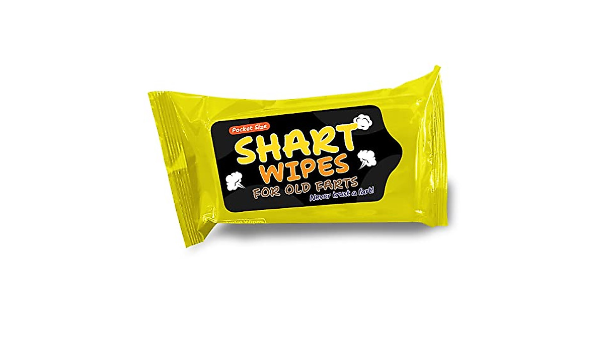 Shart Wipes for Old Farts Gag Gift - Hilarious Party Essentials