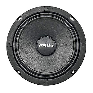 PRV AUDIO 6.5 Inch Shallow Midrange Speaker, 6MR200A, 200 Watts, 8 Ohm Shallow Mount Car Audio Slim Speaker, 1.5 in Voice Coil, Compact for Doors (Single)