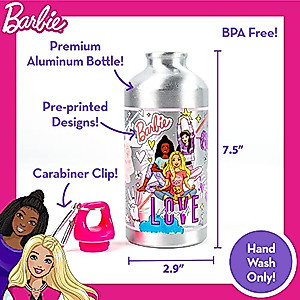Horizon Group USA Barbie Color Your Own Water Bottle, Great For Travel & Road Trips, Sports & School, Creative Gift Idea, Arts & Crafts Activity Kids Ages 6, 7, 8, 9, 10