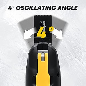 ENVENTOR Cordless Oscillating Tool, 20V Brushless Oscillating Multitool Kit with 6 Variable Speed, 4° Oscillation Angle, 28 pcs Accessories, Fast Charger Oscillating Saw for Trimming, Sanding, Cutting