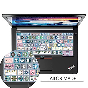 WYGCH Silicone Keyboard Cover for Lenovo IdeaPad ThinkPad E430,E430C,E435,E330,E335,E445,E435,S430,L330,T430U Protector Skin-Bohemian Style