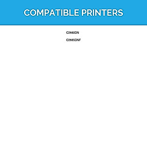 LD Products Compatible 593 Replacement for Dell C2660dn & C2665dnf High Yield Printer Toner Cartridges (2 Black 593-BBBU, 1 Cyan 593-BBBT, 1 Magenta 593-BBBS, 1 Yellow, 593-BBBR, 5-Pack)