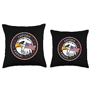 Emporia Kansas KS Throw Pillow