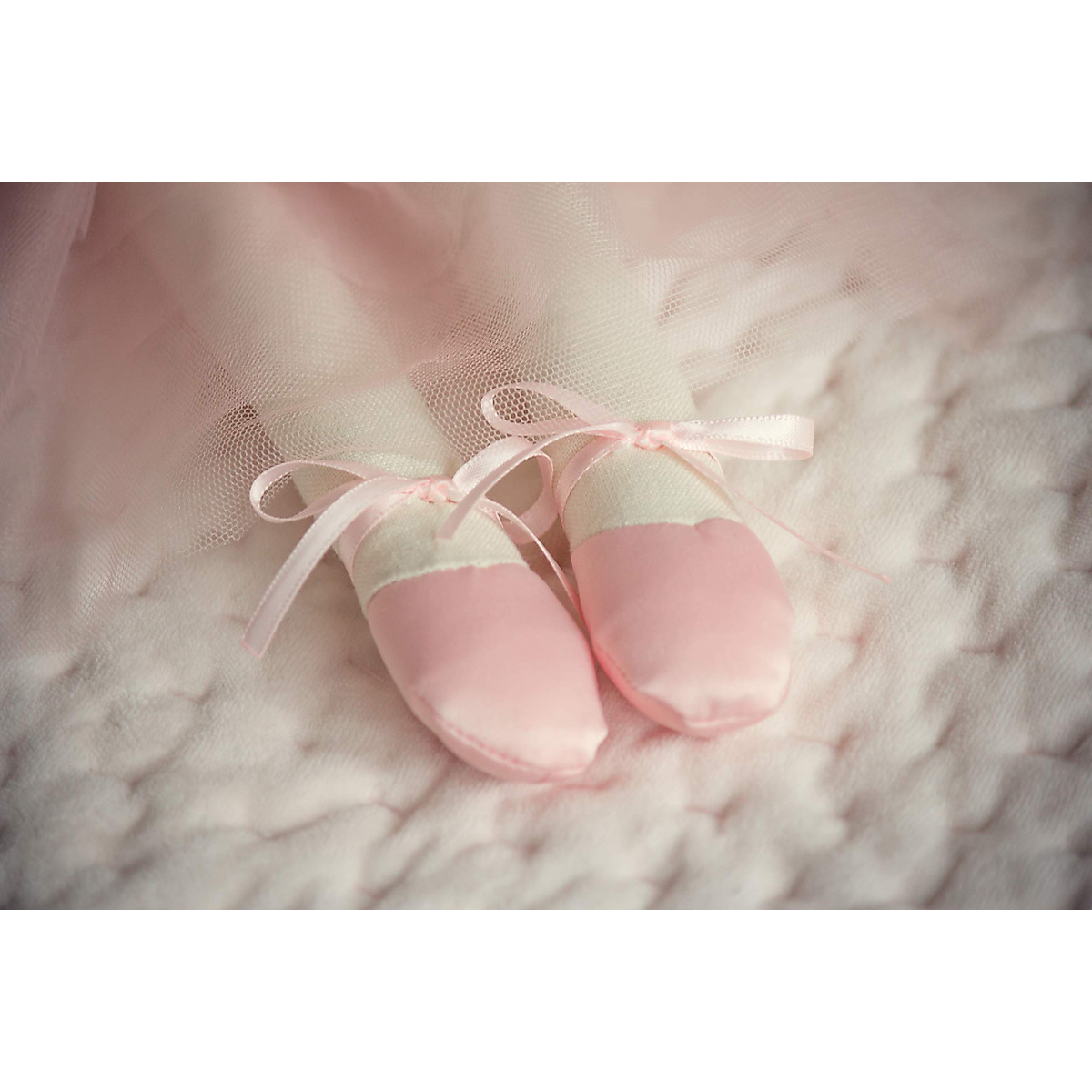 Inspired by Jewel - Lilly The Bunny | Beautiful Cream Cotton Linen Plush Doll with Floppy Ears, Arms & Legs | Authentic Pink Ballerina Tutu, Slippers & Cuddly Fur Top | Soothing Hand Stitched Face