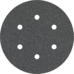 Bosch 2608605124 F355 Sanding Discs for Stone, Velcro Type, 6 Hole, 150mm, P80 Grit, Black, Pack of 5