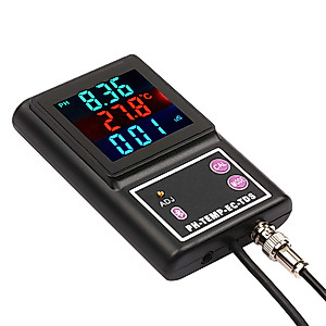 AMTAST Water Quality Tester 4 in 1 PH, EC, TDS(PPM), Temp Multi-Parameter Water Quality Monitoring with Bluetooth for Pools Ponds Aquariums Water Tank, 110V 60Hz with US Plug