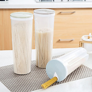 Hiborth Pasta Noodle Grain Cereal Bean Rice Food Storage Container Kitchen Sealed Box [Shipped from US]