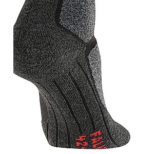 FALKE Men's SB2 Ski Socks For Snowboarding, Merino Wool, Knee High, Mid Weight Cushion, Breathable Quick Dry, Black (Black-Mix 3010), 12.5-13.5, 1 Pair