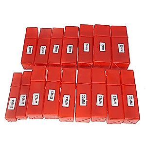 Forstner Drill Bit Set, 16 Pcs 15mm-35mm, Flat Wing Wood Drill Bits, Woodworking Boring Hole Saws Hinge Cutter Auger Opener, Drilling Press Accessorie