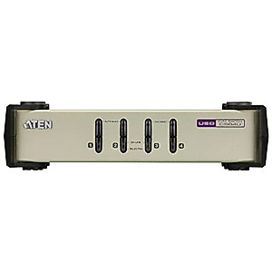 ATEN CS84U 4-Port PS/2-USB KVM VGA Switch - Control up to 4 VGA Computers for Windows, Linux, Mac, and Sun