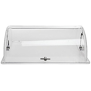 HUBERT Rolltop Chafer Cover Full Size Polycarbonate - 21 1/4 L x 13 1/4 W x 7 1/2 H