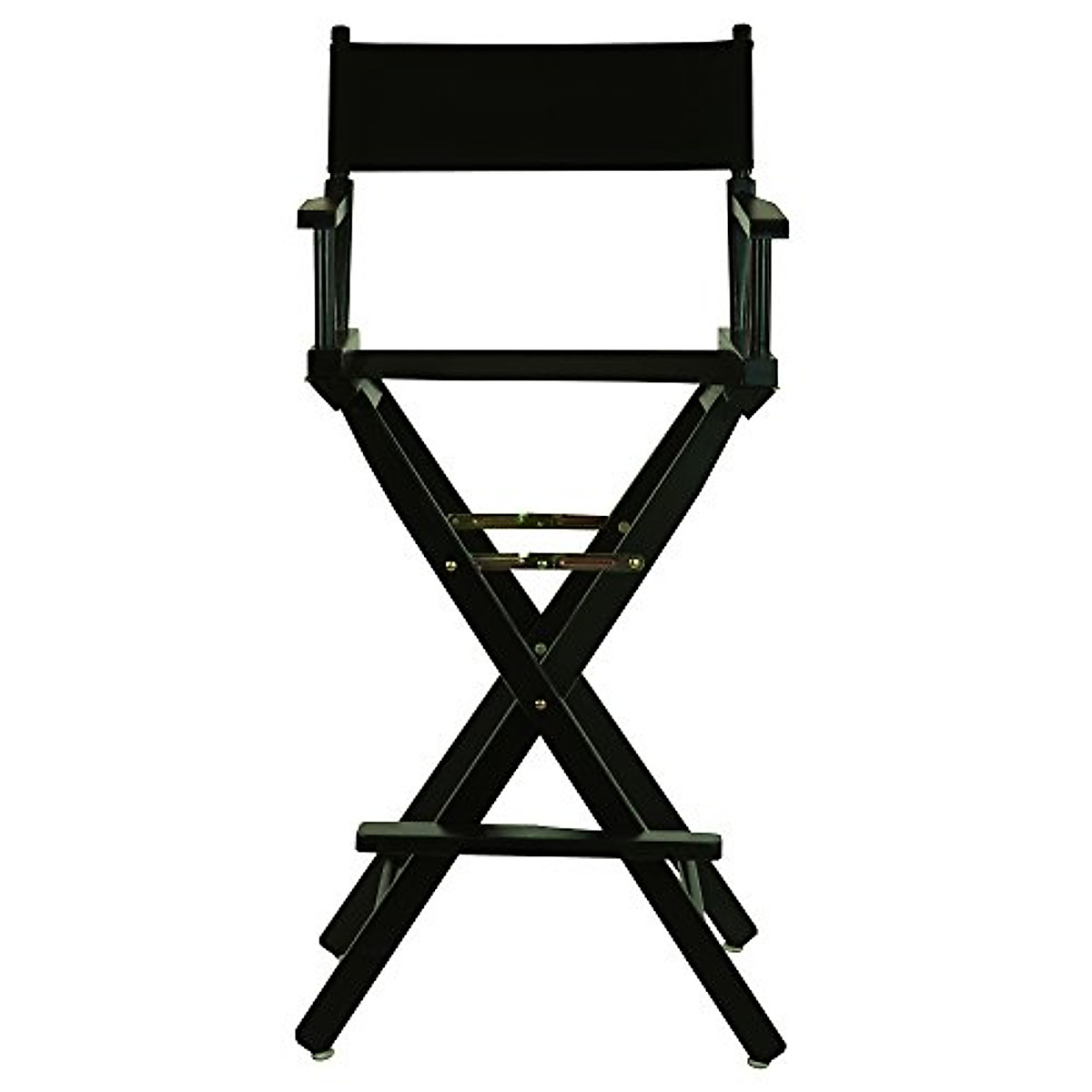 Casual Home Director's Chair ,Black Frame/Black Canvas,30" - Bar Height