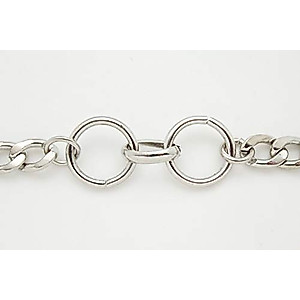 Trendy Fashion Jewelry TFJ Women Western Boot Chains Metal Bling Bracelet Anklet Circle Round Ring Charm Silver